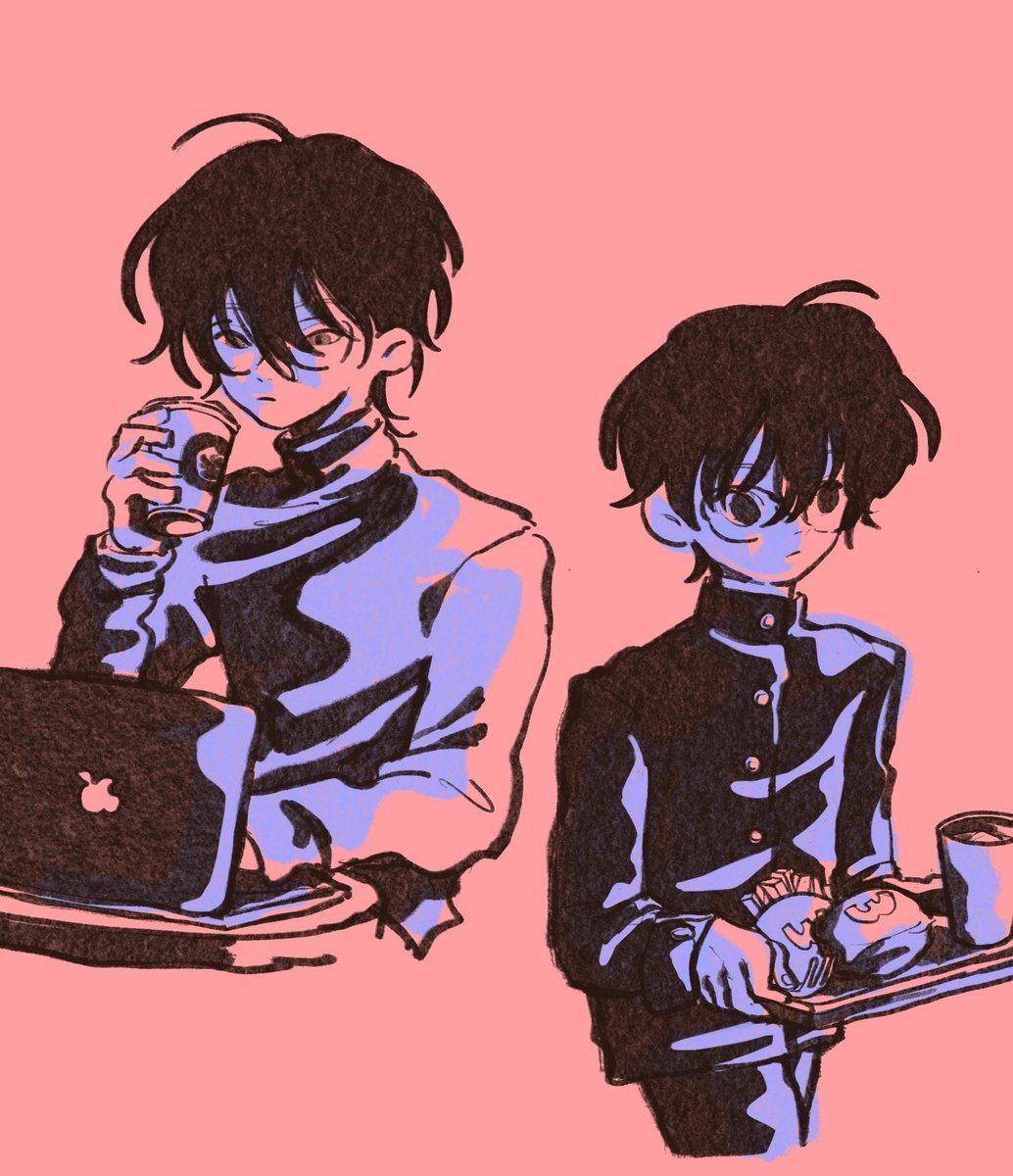 「Akira kun (23) / jun kun (15) 」|truffle soup 🐑 line shop open !のイラスト