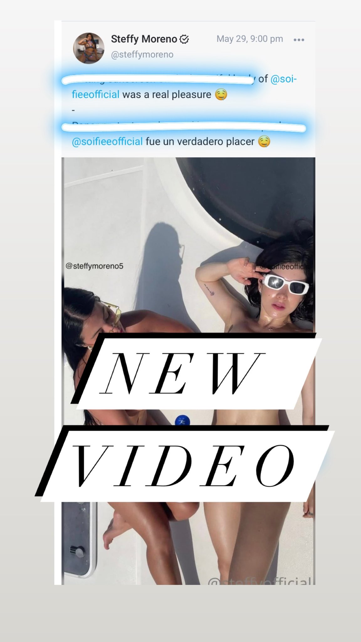 Steffy Moreno on Twitter: "Taking it all off with @SoifieCooper subscribe 👉🏻https://t.co ...