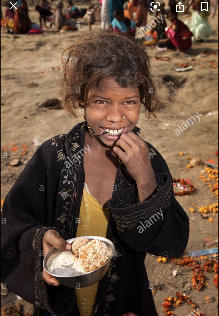 Beggar Eating