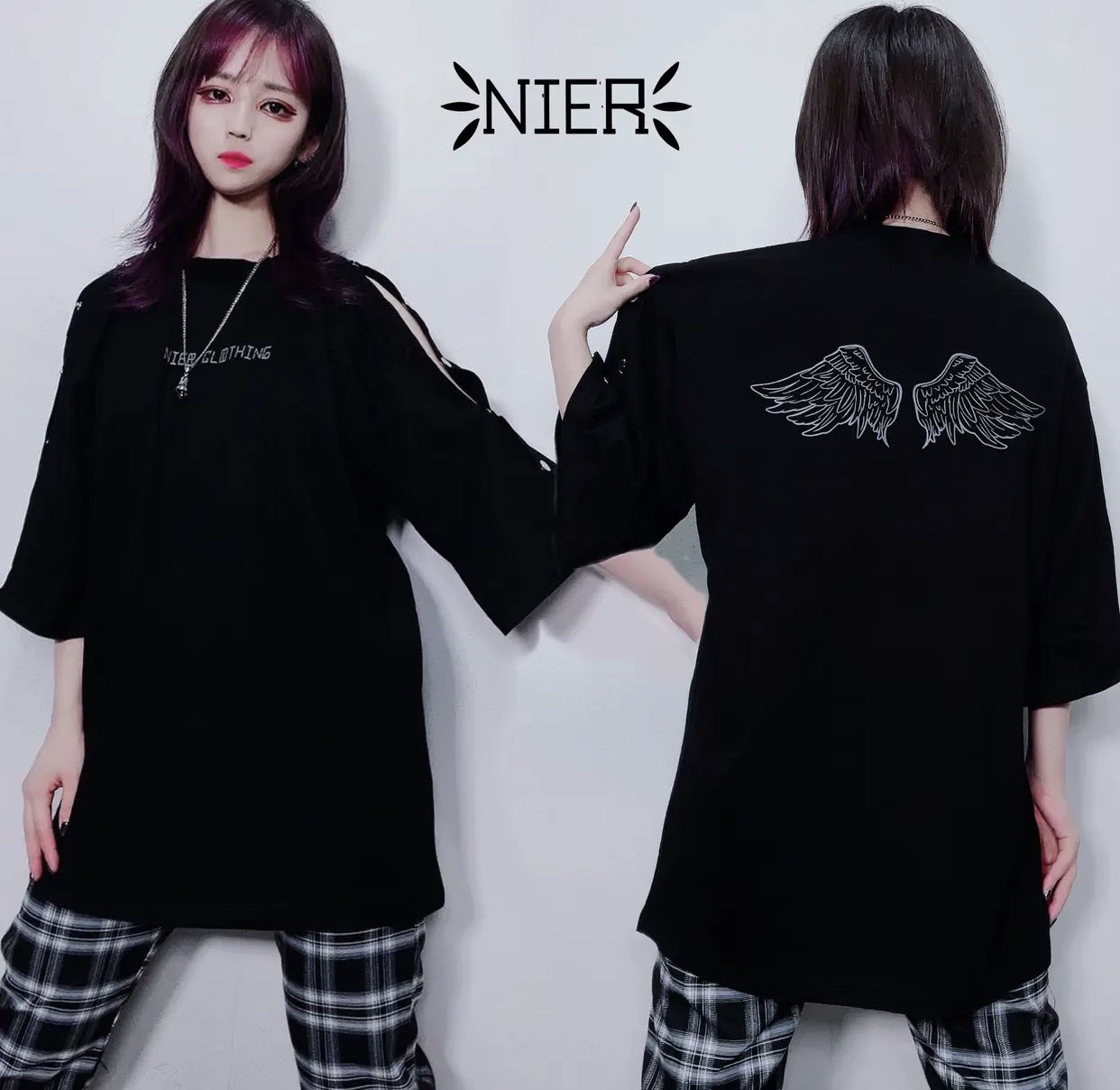 NieR Clothing@プレゼント企画中 on Twitter: "🎁本日〆切プレゼント企画🎁 BUTTON SLEEVE CUTSEW【WING】 🎁4名様にプレゼント🎁 ユニセックス ...