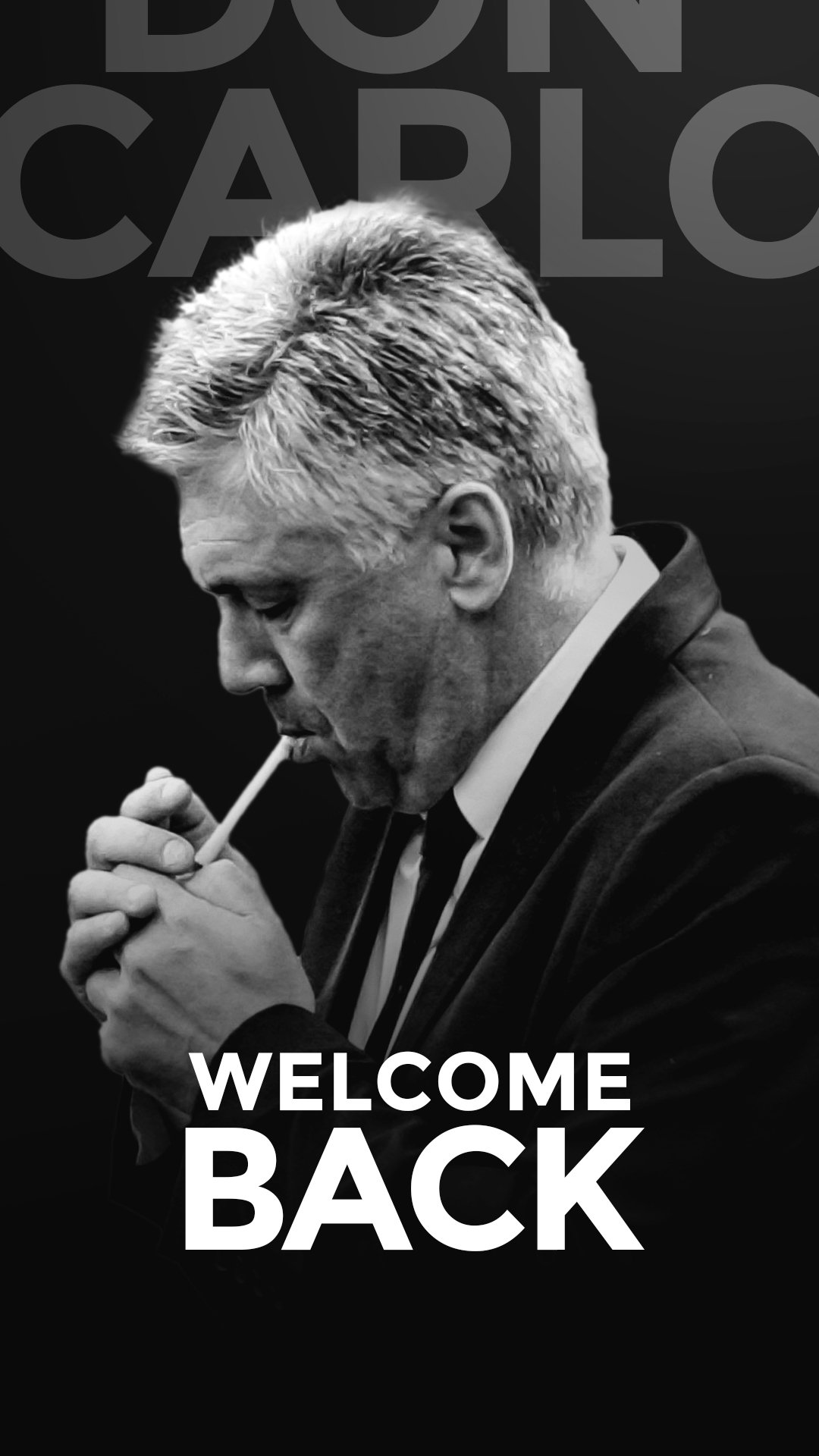 Carlo Ancelotti Smoking