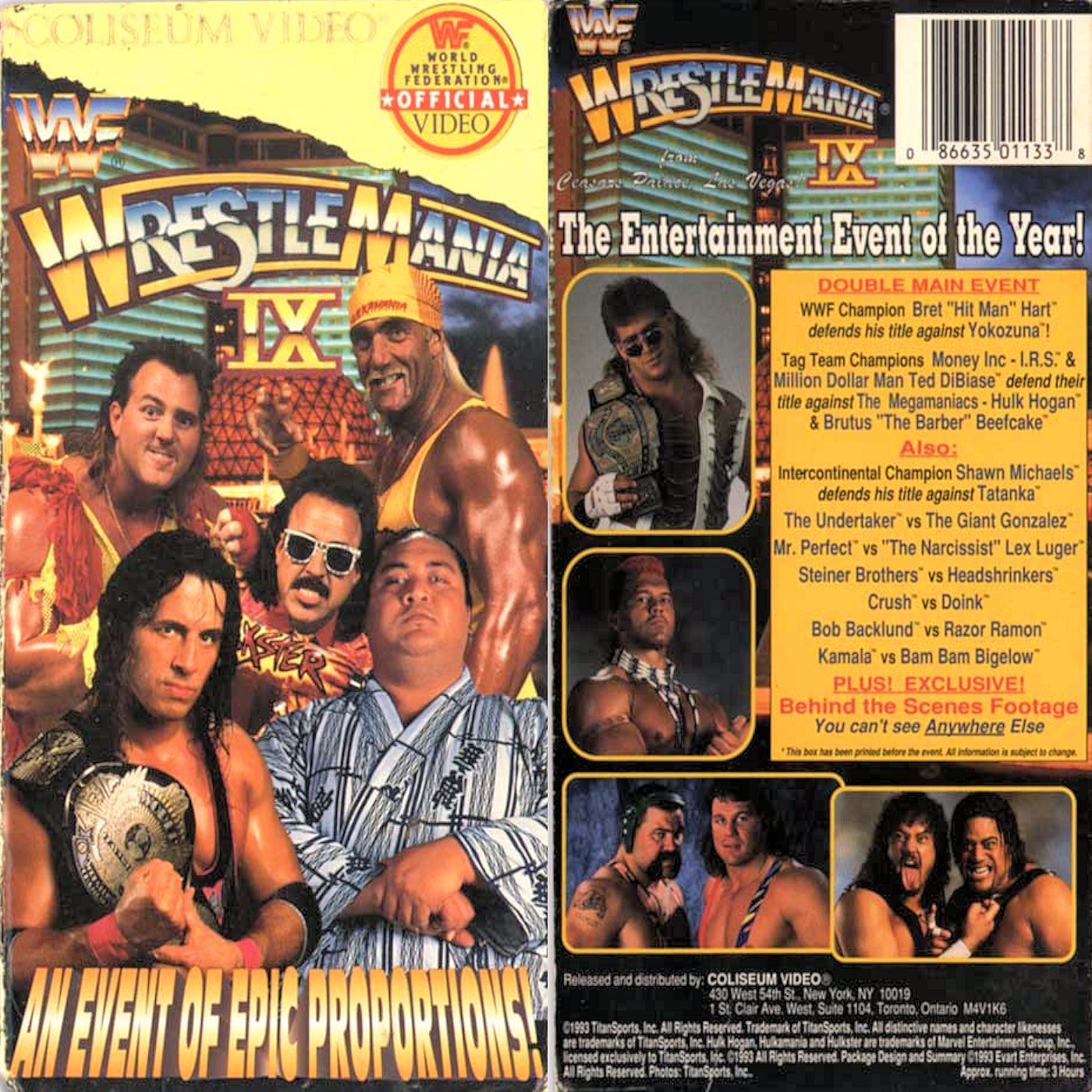 Wrestlemania 9 Poster