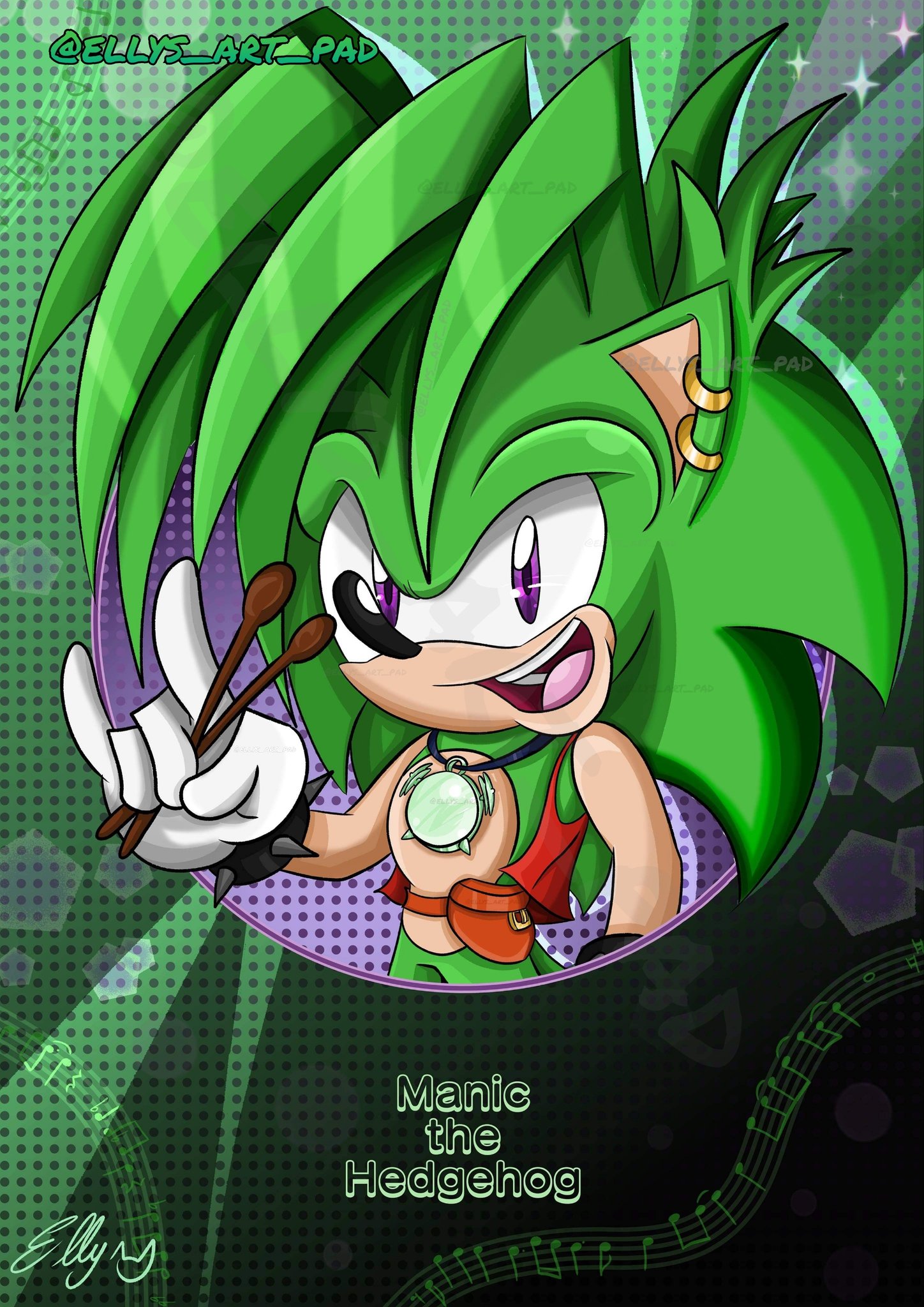 Manic The Hedgehog Sonic Underground
