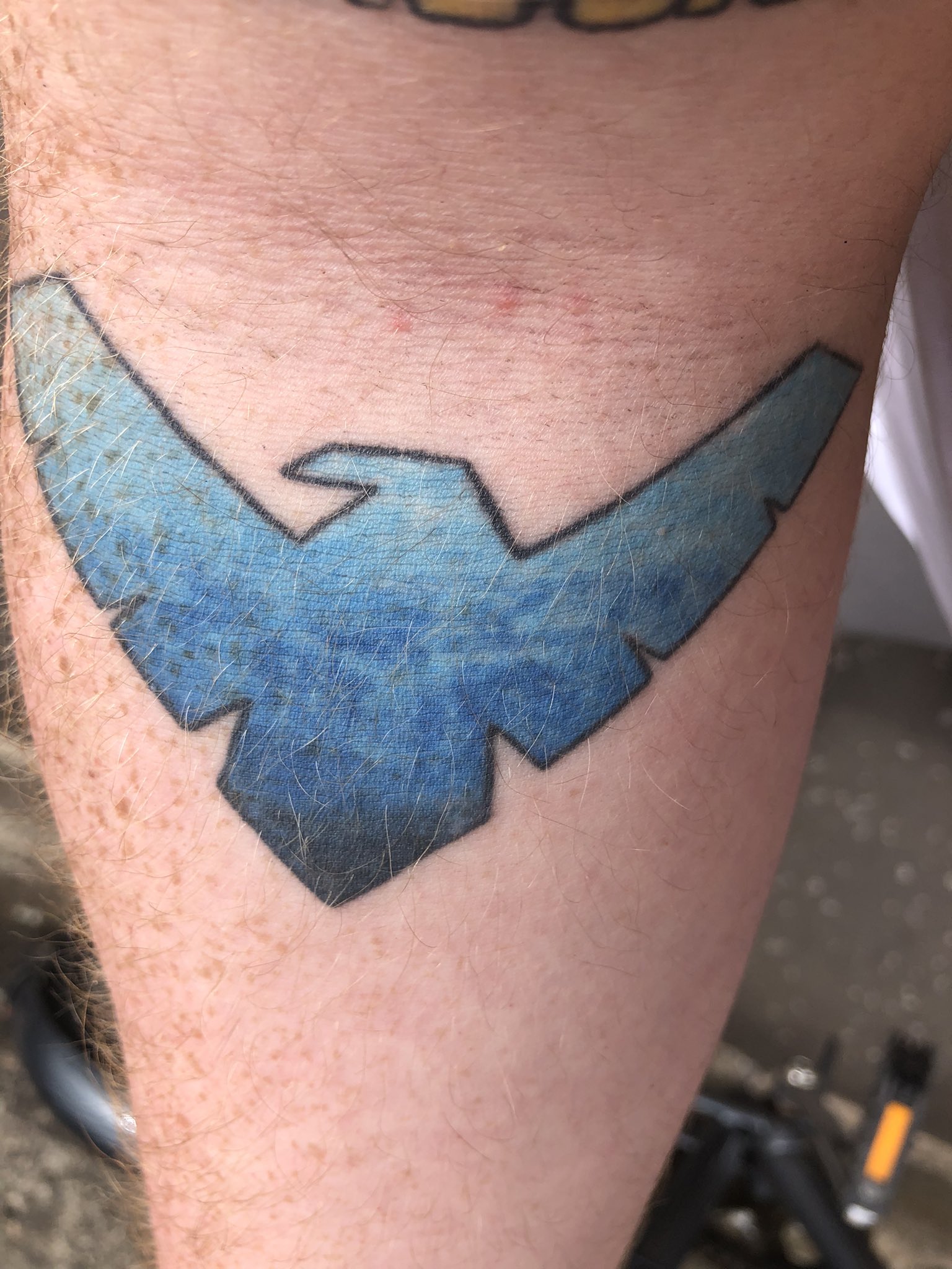 Nightwing Symbol Tattoo Nightwing (Batwing) ICON | TERRY HUDDLESTON