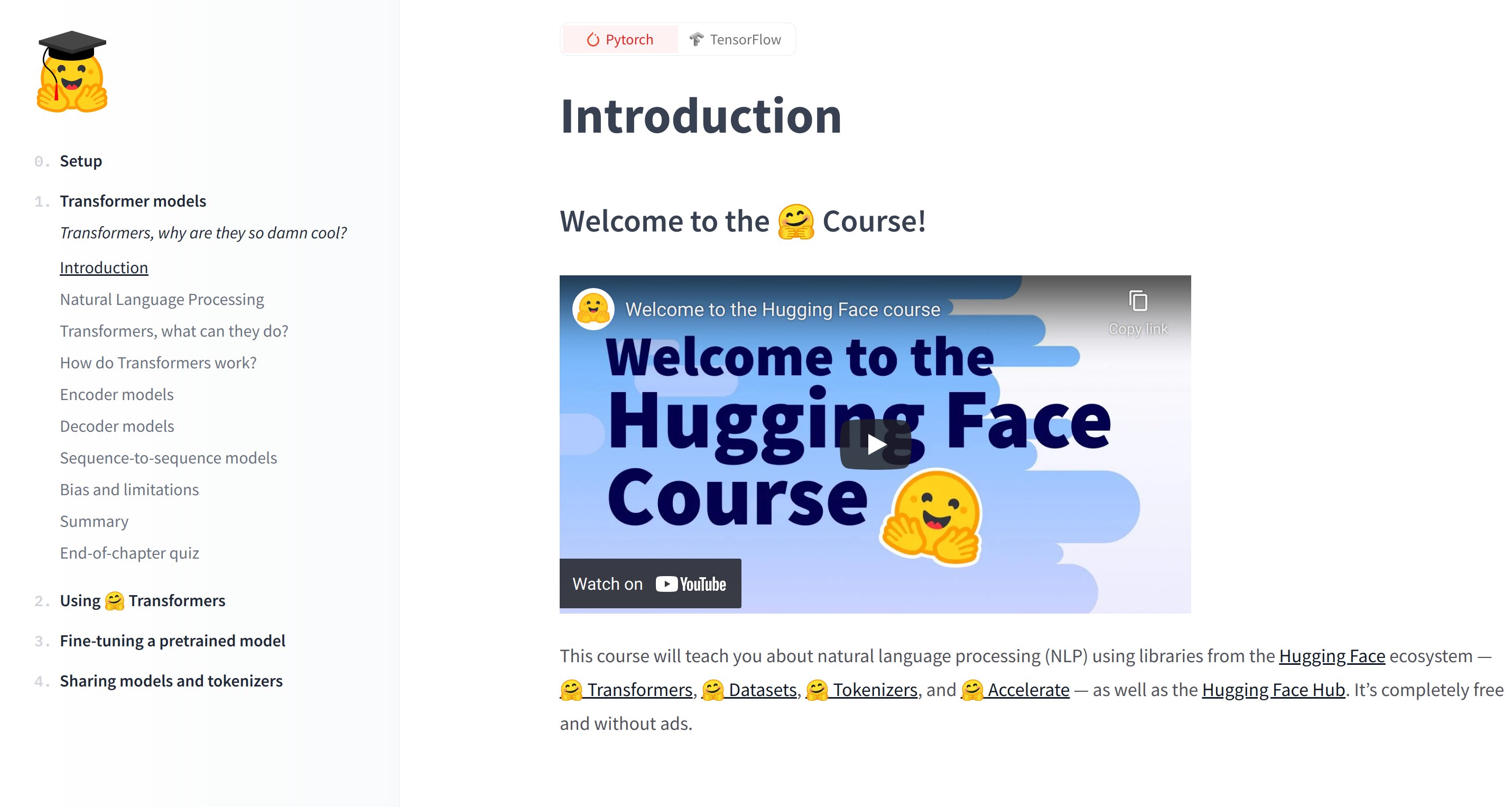 Hugging Face on Twitter: "The first part of the Hugging Face Course is finally out! Come learn ...