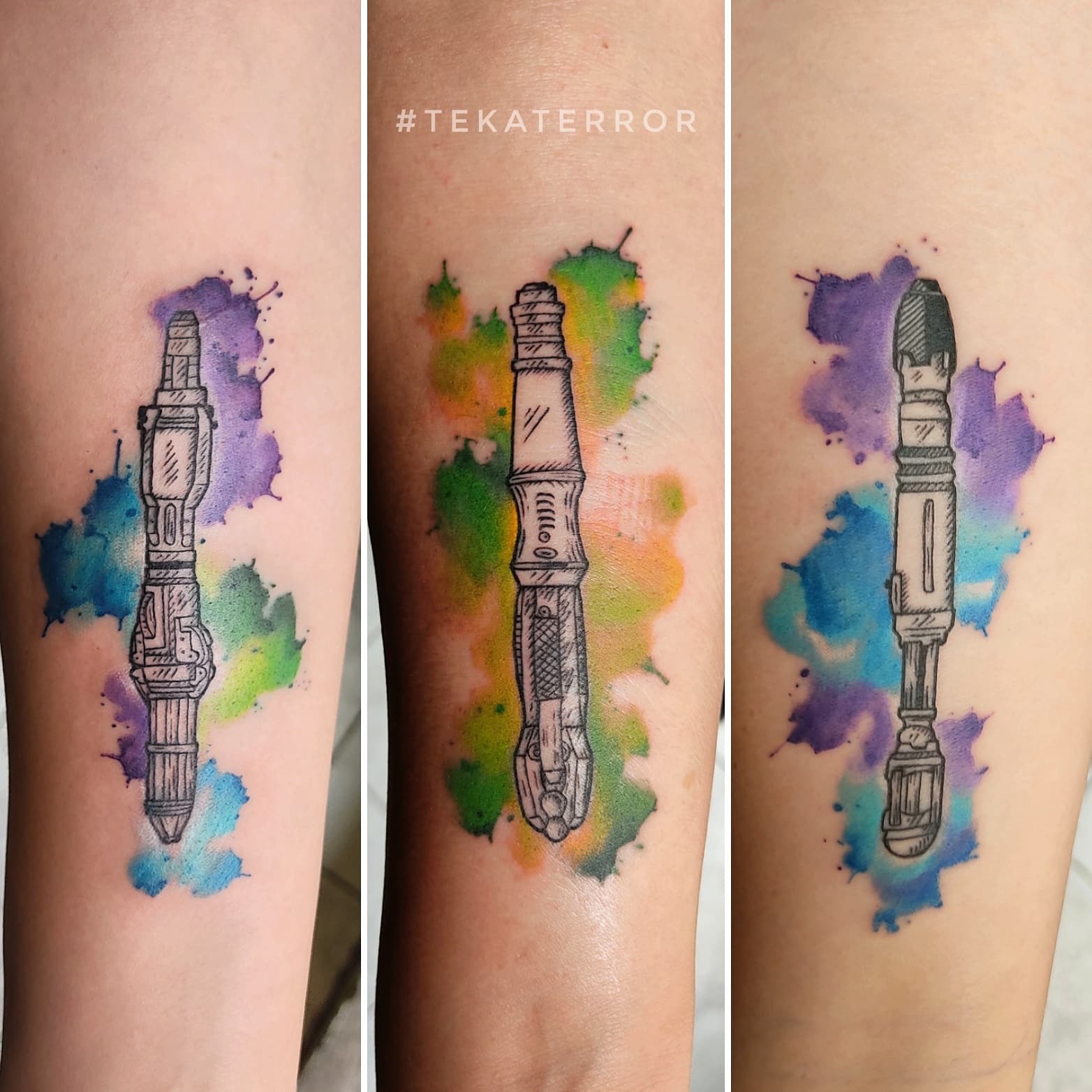 9th Doctor Sonic Screwdriver Tattoo