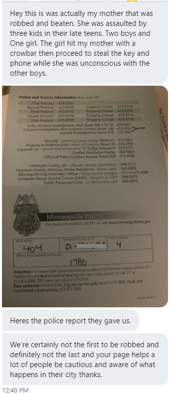 Crimewatchmpls On Twitter We Received A Follow Up From A Relative Of