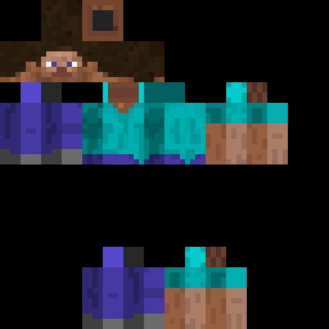 Herobrine Skin Template