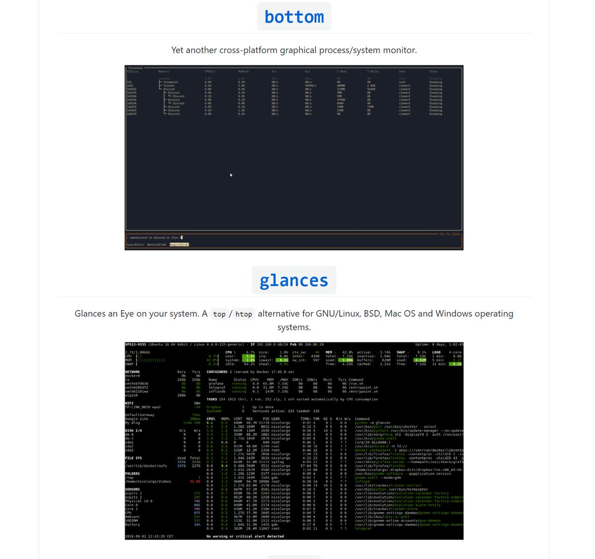 Rob Bazinet on Twitter: "A great list of modern versions of some old Unix commands. Really nice ...