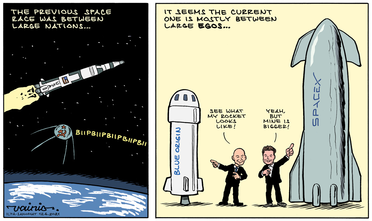 Space Race Political Cartoons Space Race History Cartoons And Comics