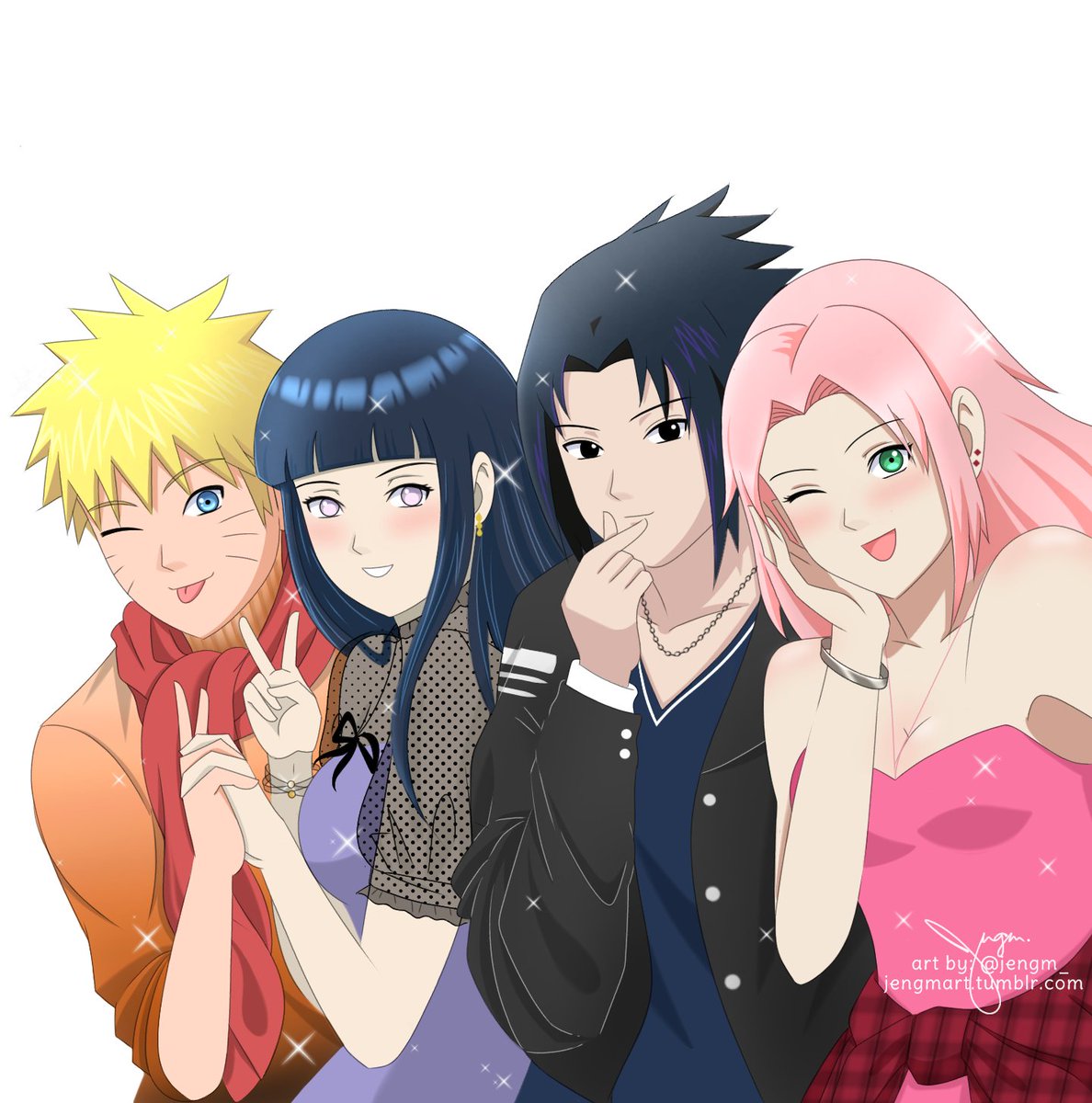 Naruto And Hinata And Sasuke And Sakura