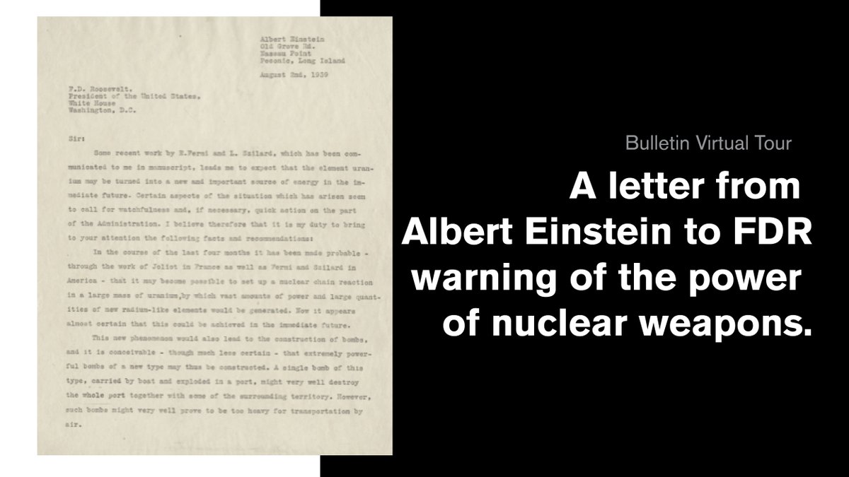 Albert Einstein Atomic Bomb Letter