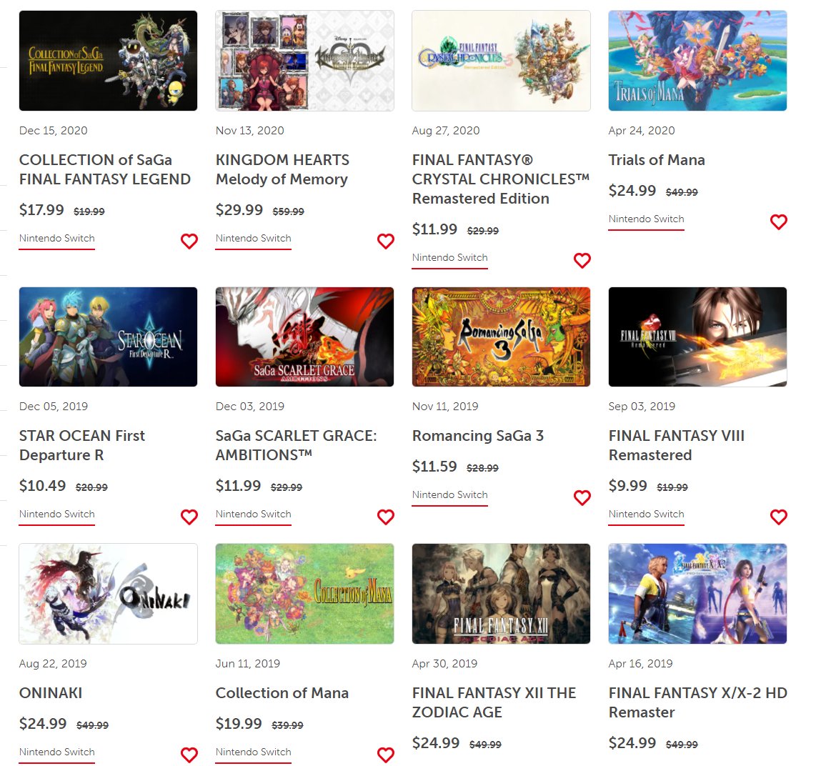 Wario64 on Twitter: "Square Enix sale on US eShop https://t.co/WRbPjZLEpJ…