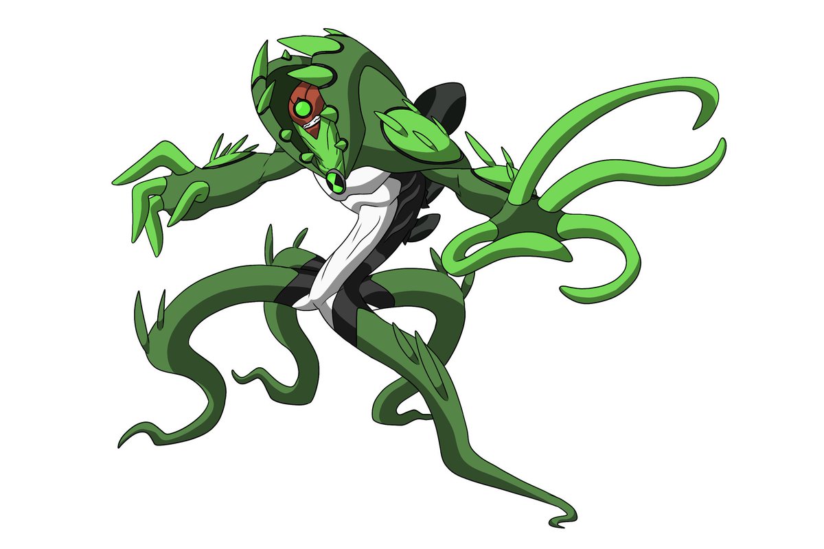 Tartarek on Twitter: "RT @gonnageetcher: Wildvine, swinging into action #Ben10 #fanart #redesign"
