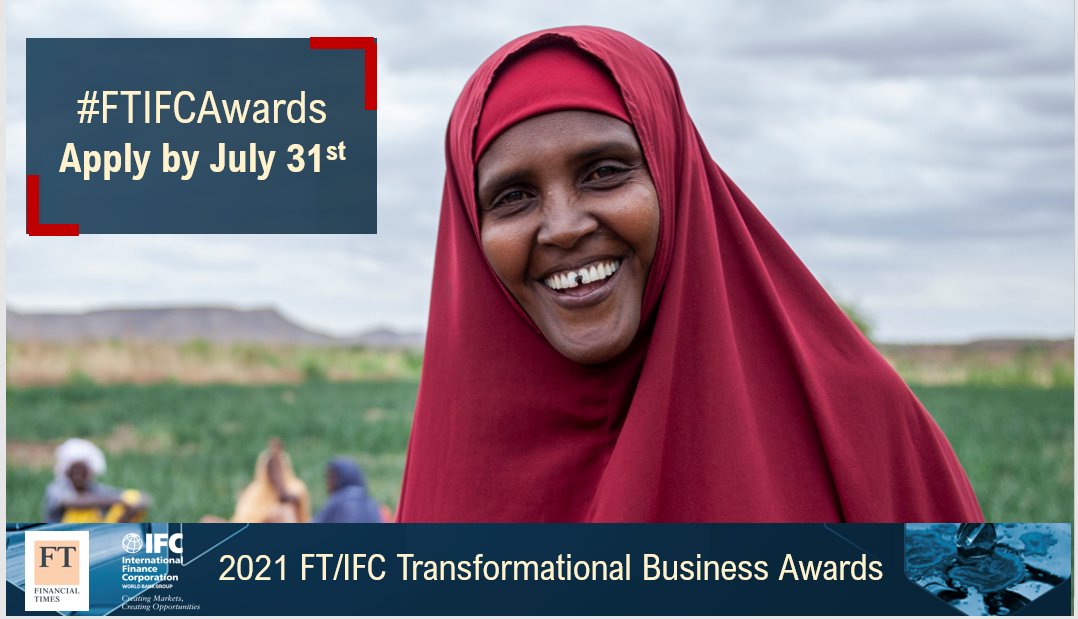 IFC on Twitter: "The 2021 #FTIFCAwards will recognize transformational private sector solutions ...