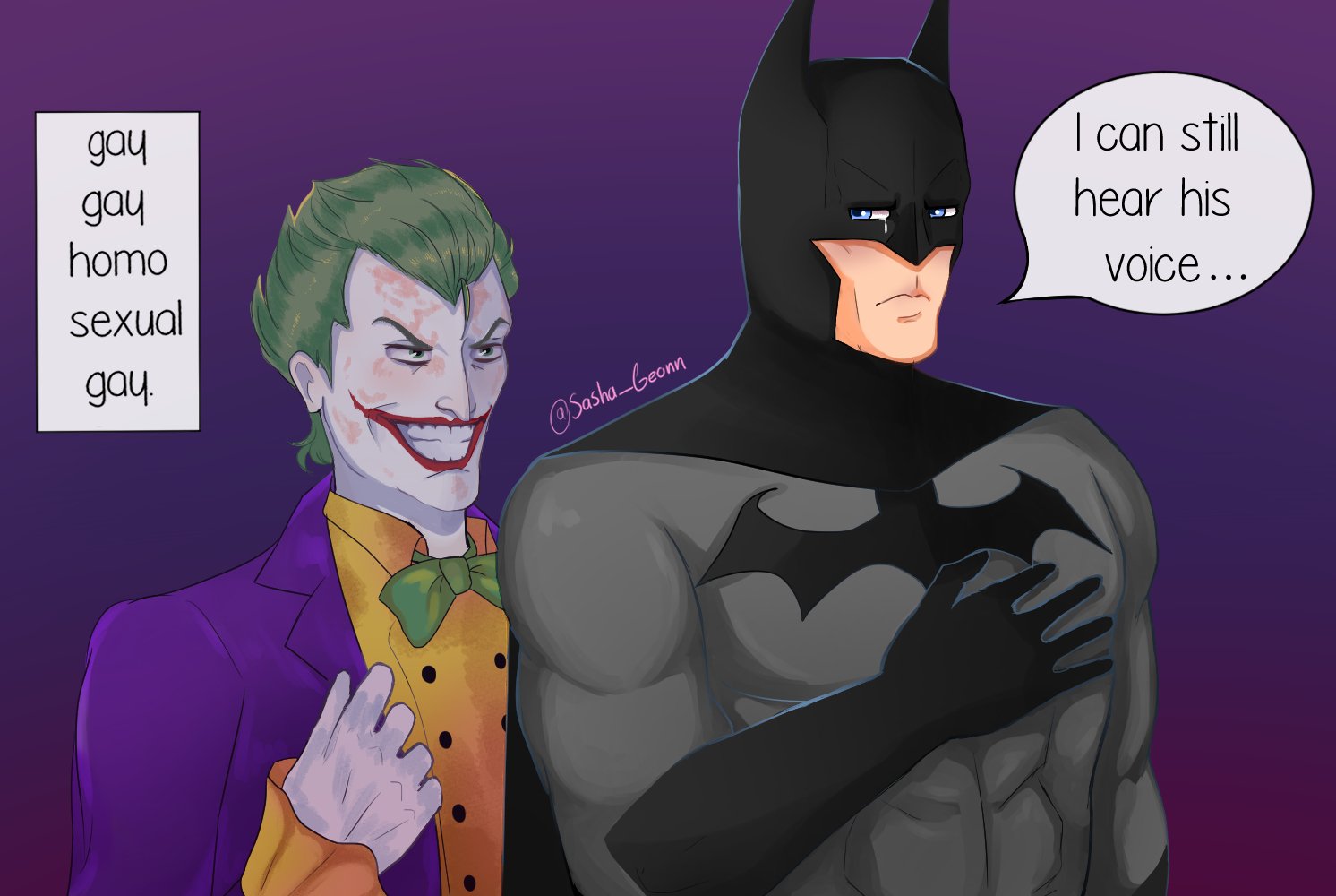 Batman The Jocker Whith Gay