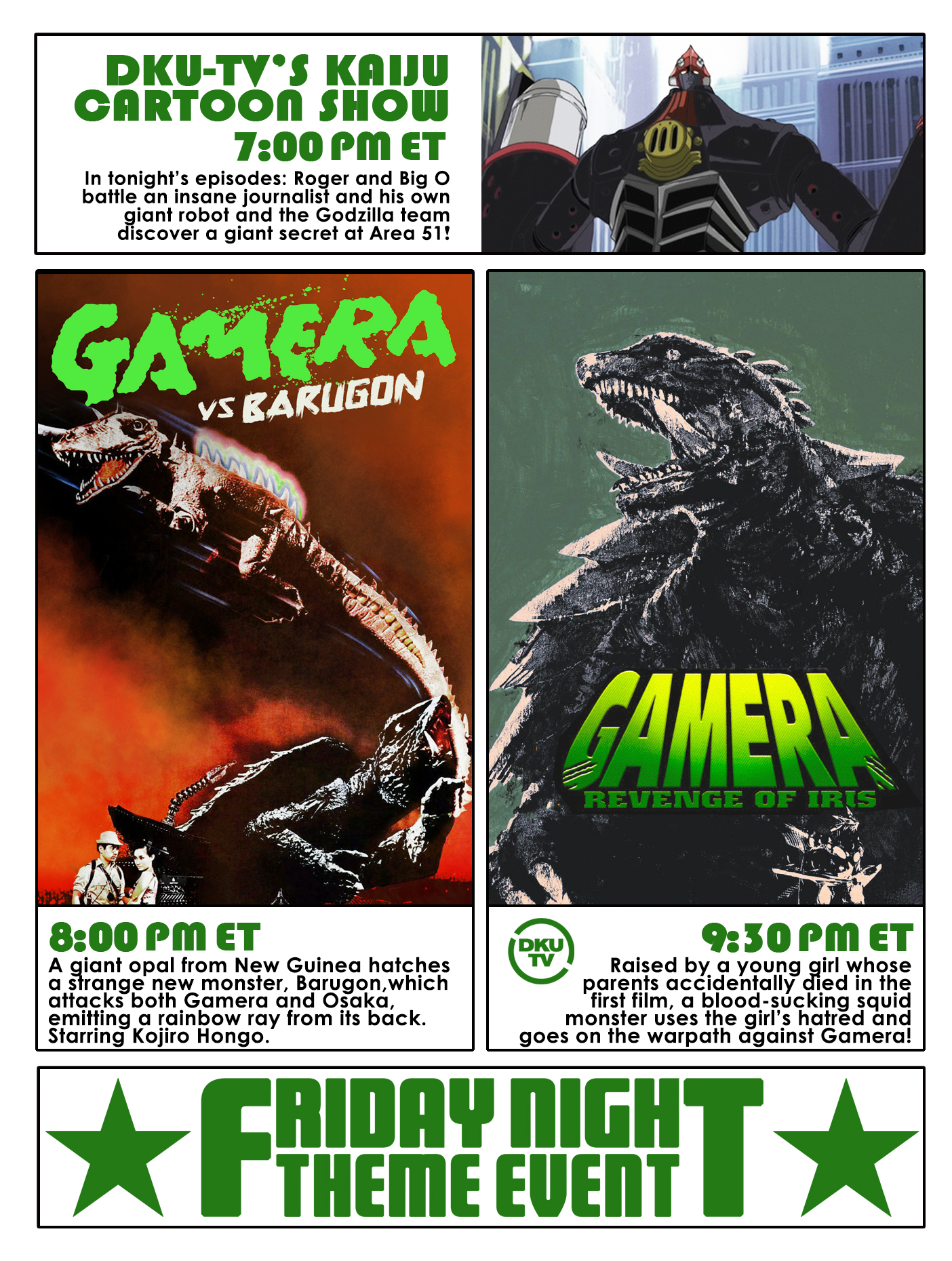 Gamera Vs Barugon Poster