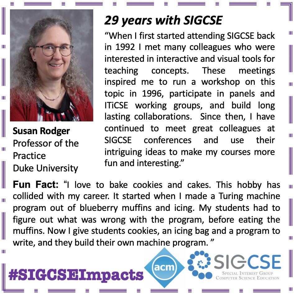 ACM SIGCSE on Twitter: "#SIGCSEImpacts, #June2021 https://t.co/3riGNyqP86" / Twitter