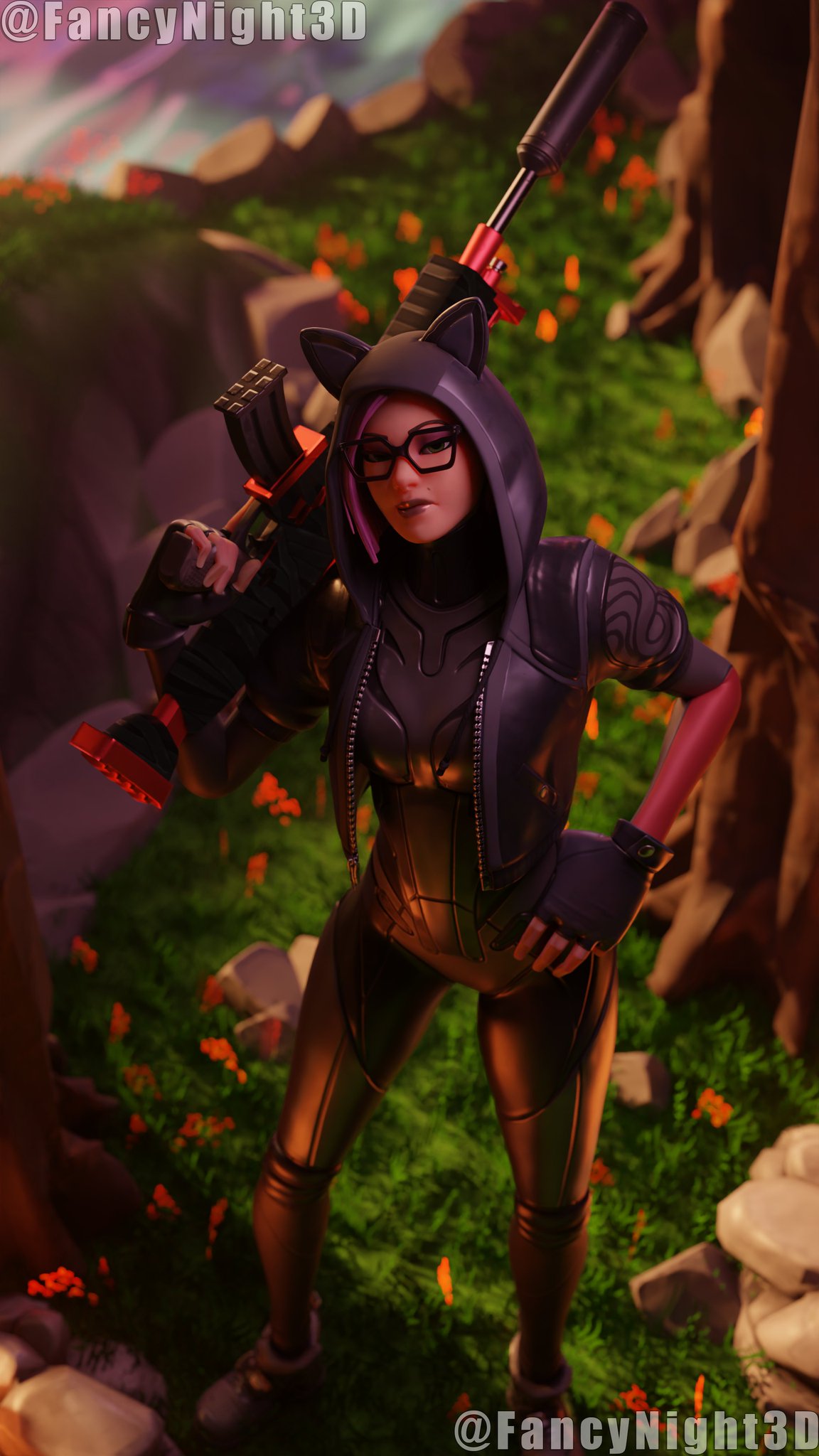 FancyNight 🪴 on Twitter: "Some art! I tried something new and tried making a more detailed ...