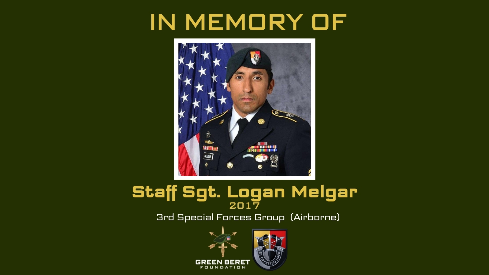 Greenberetfoundation On Twitter Today We Remember Staff Sgt Logan