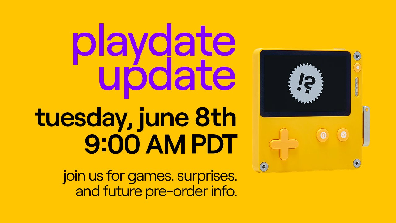 Playdate on Twitter: "Hi. Are you ready for a #PlaydateUpdate ? We have a lot to catch up on ...