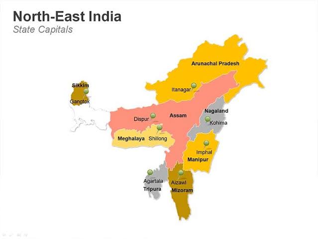 North East States Of India Map Top Sellers | varsana.com