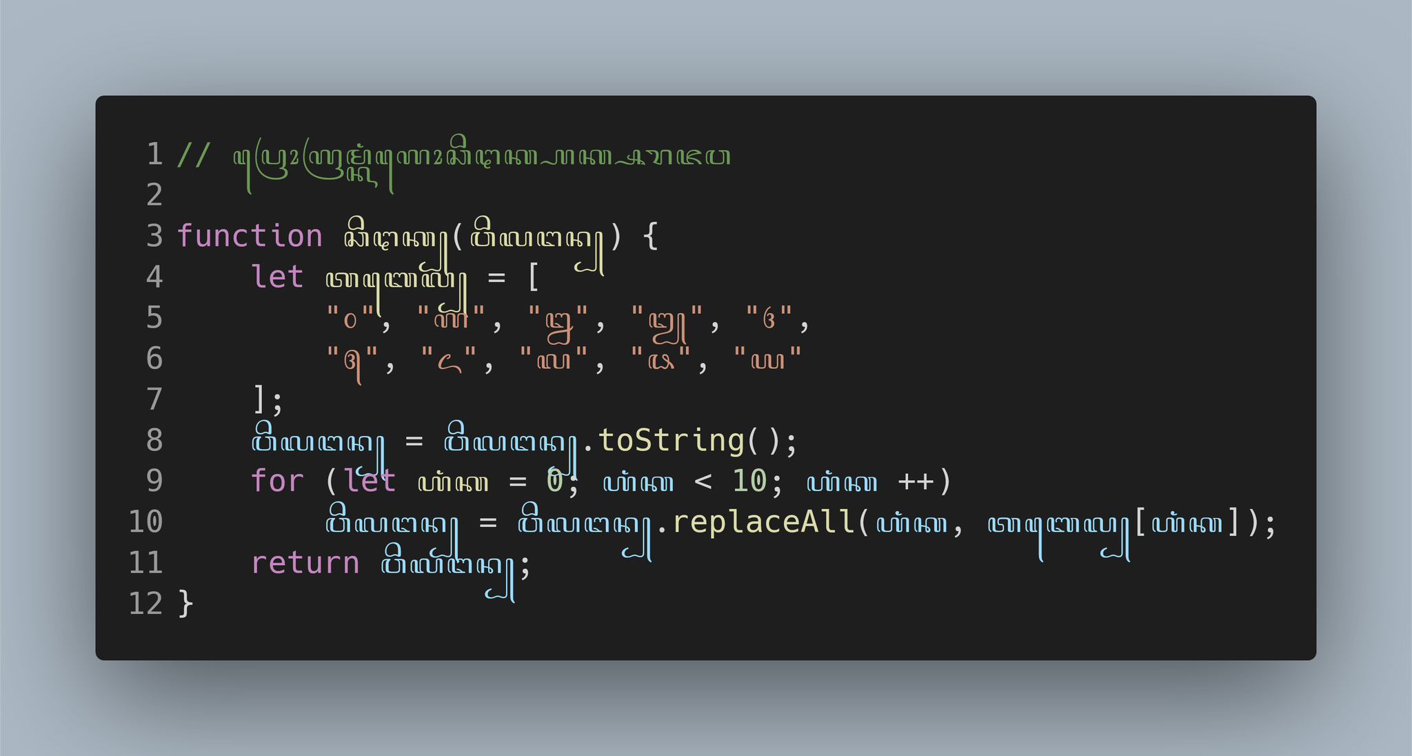 Muh. Rifqi Priyo S. 🇮🇩 on Twitter: "JavaScript in Javanese script This function converts a ...