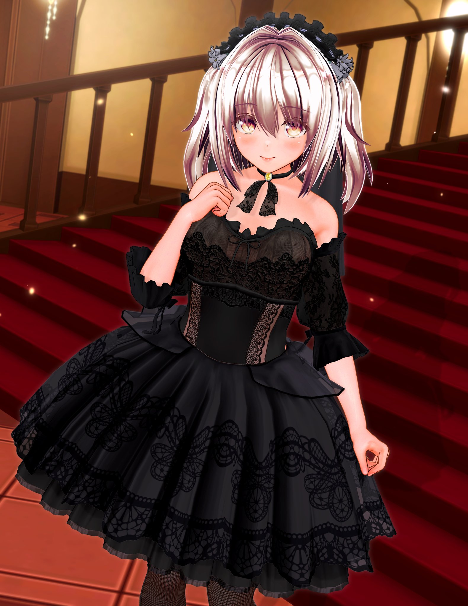 MASA on Twitter: "#cm3d版深夜の真剣エディット60分一本勝負 お題「ゴスロリ」 ゴスロリ難しいですね… #COM3D2 #カスタムオーダーメイド3D2…