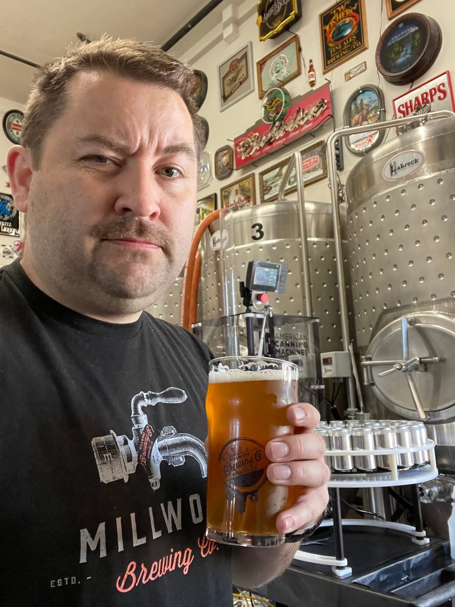 Millwood Brewery on Twitter: "Our Head Brewer brought his "A" game @StacheStrong! The band ...