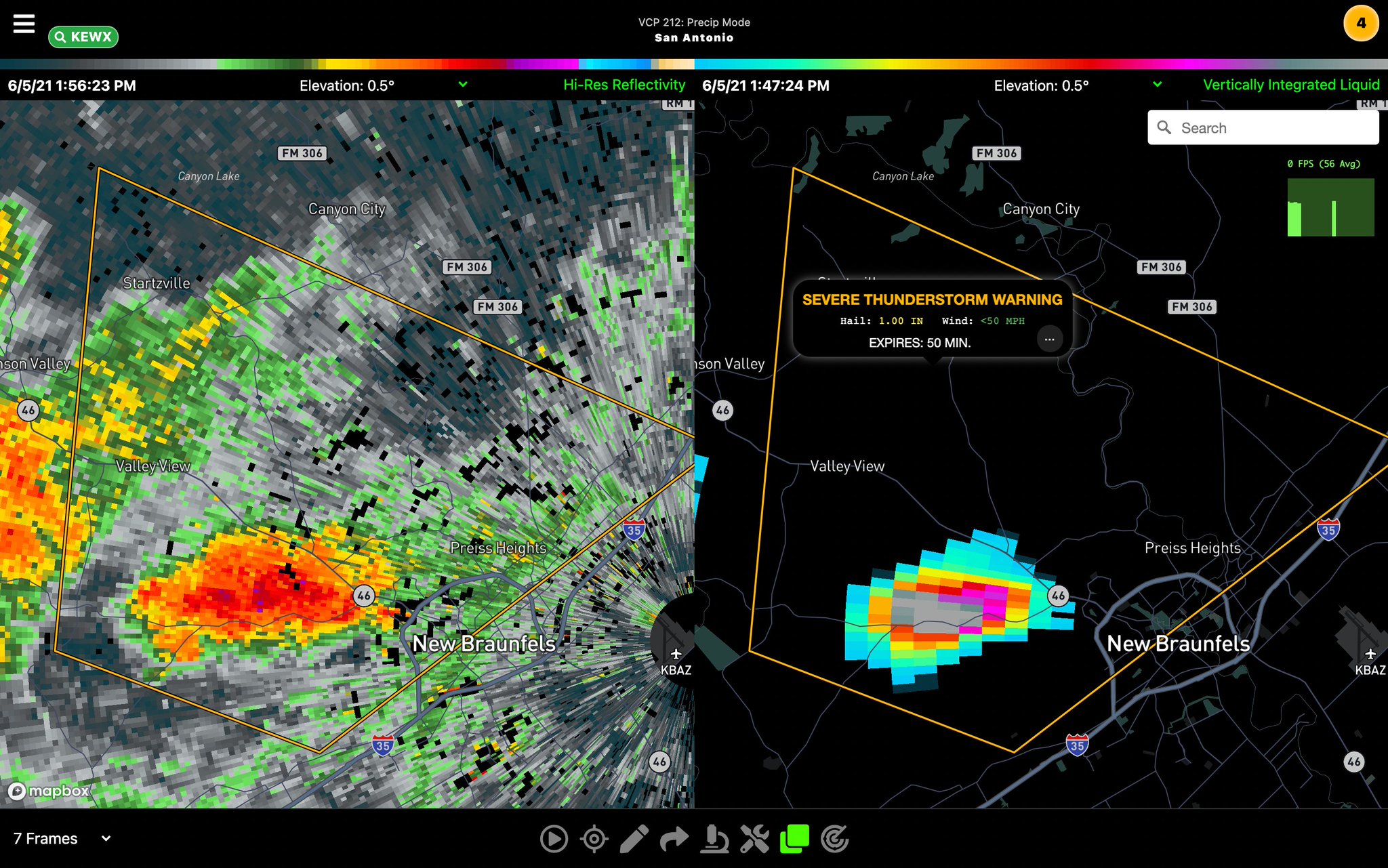 Radaromega On Twitter Severe Thunderstorm Warning Including Canyon