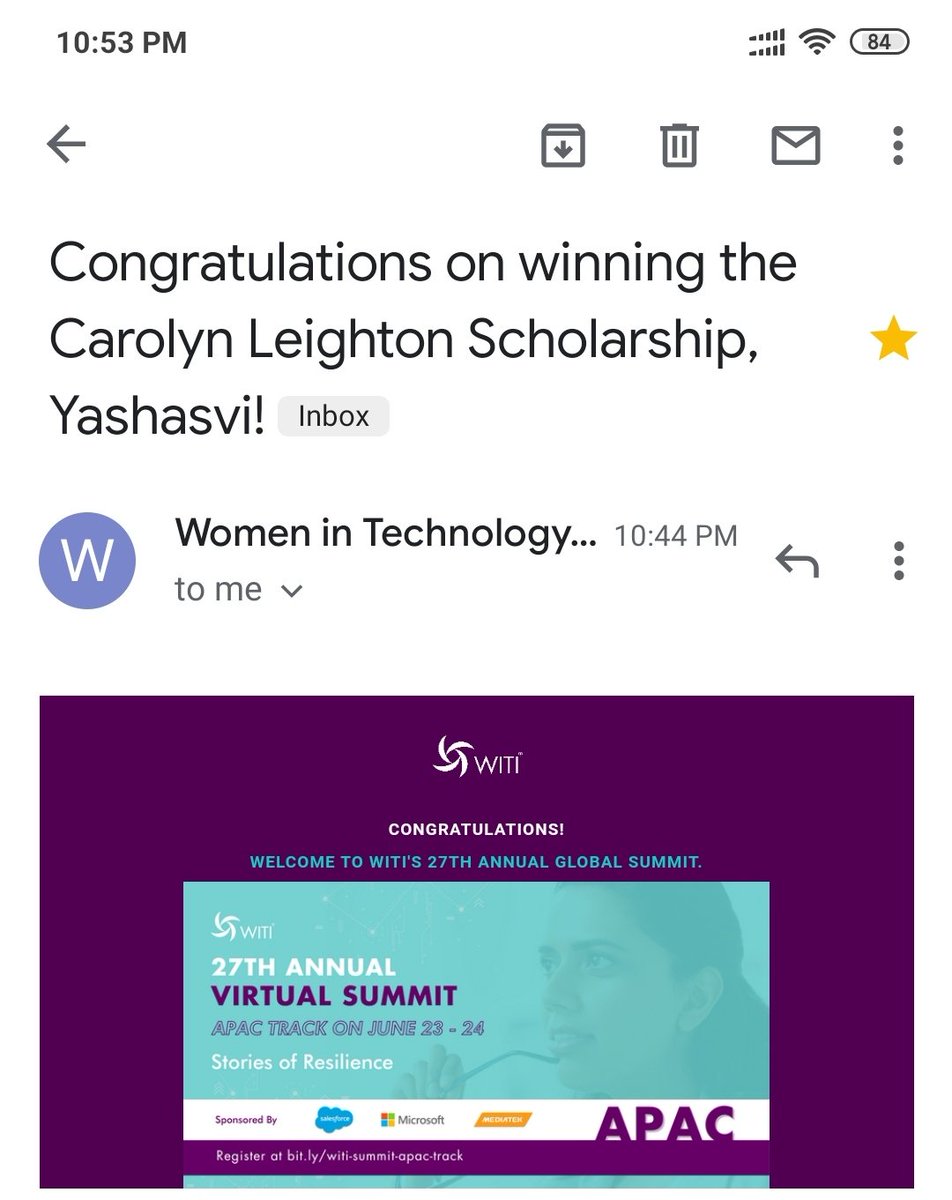 Yashasvi Misra on Twitter: "Thanks @WITI for this initiative. Looking forward to attend the WITI ...