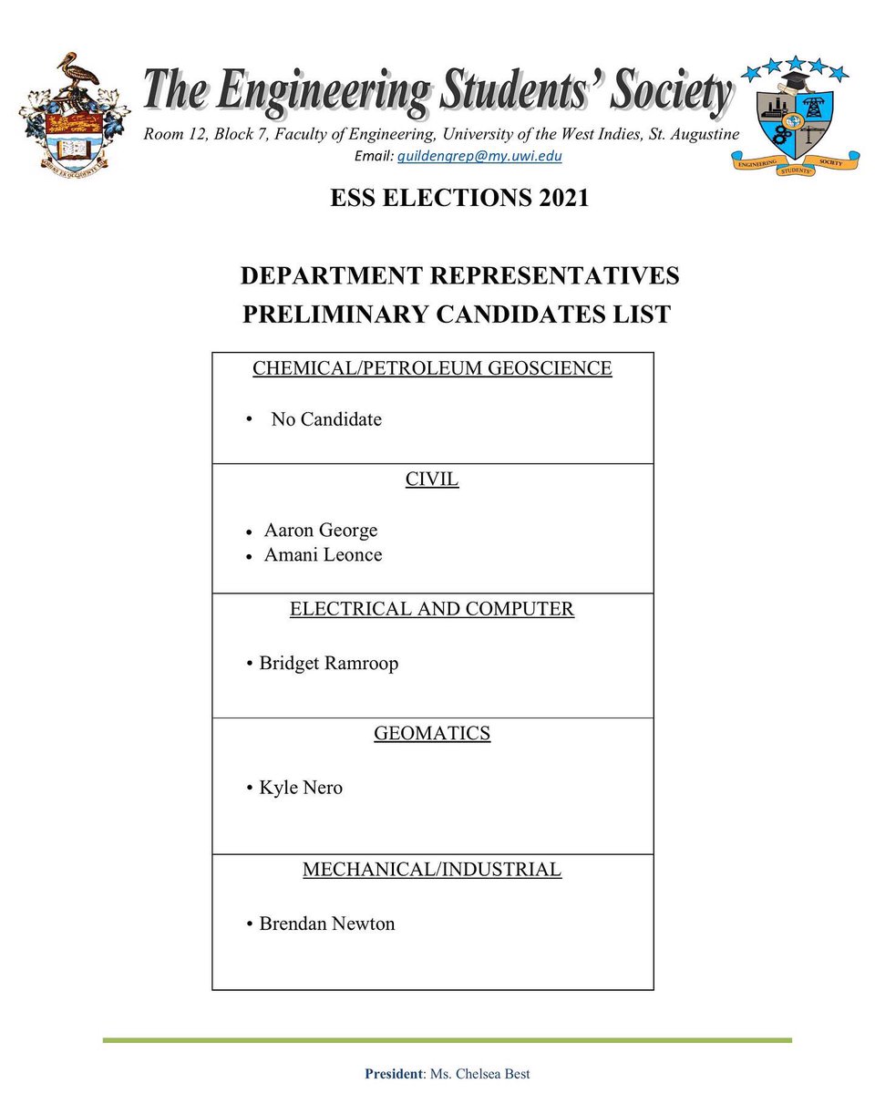 Engineering Students’ Society (@ess_uwi) | Twitter