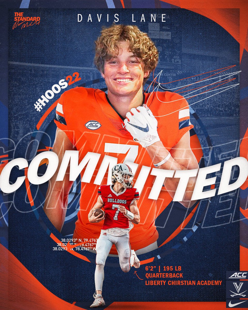 2022 3* QB Davis Lane commits to Virginia : r/CFB