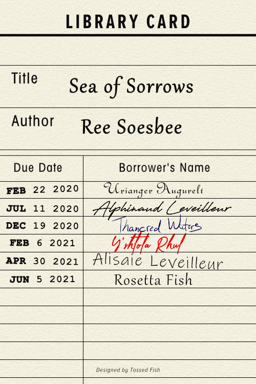 Library Borrowers Card Template