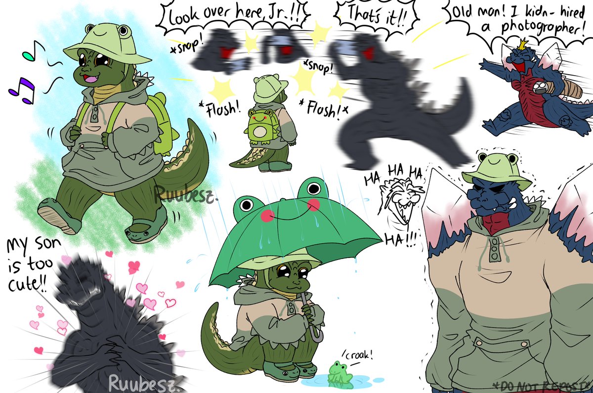 「It's been so long since I drew the Heisei Family! So here th」Ruubesz ...