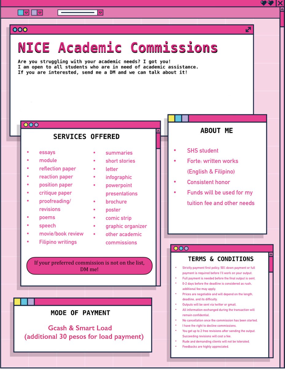 𝐧𝐢𝐜𝐞 🍨 | open for academic commissions (@nice_acads_) | Twitter