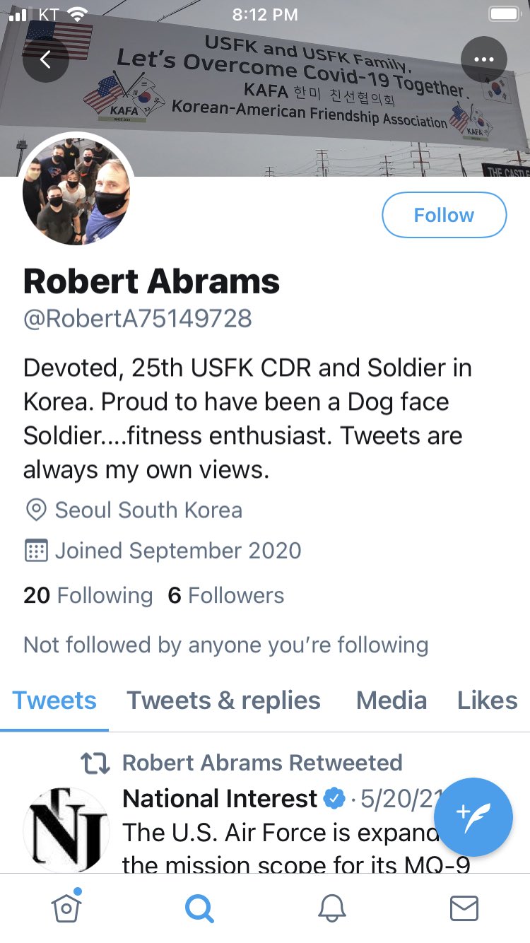 Connie Abrams on Twitter: "This is not the real General Abrams don’t fall for this crap! https ...
