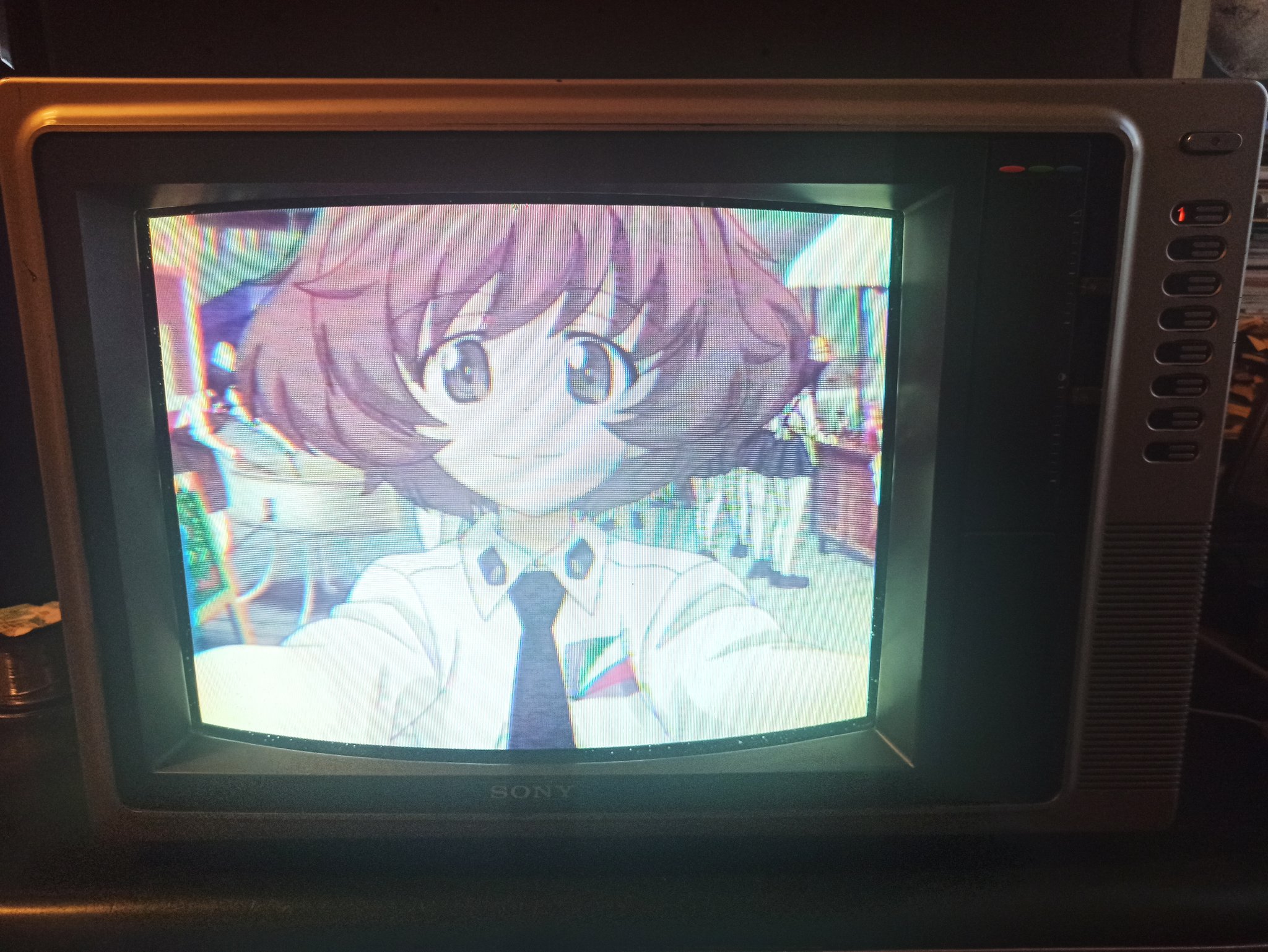 I put waifus on a vintage TV on Twitter: "Yukari Akiyama - Girls und Panzer Sony KV-1820E - 1976…