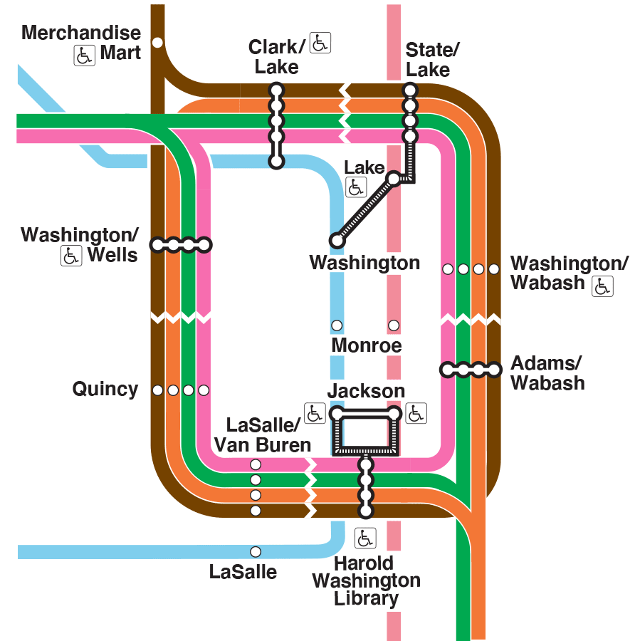 Cta Brown Line Chicago Map
