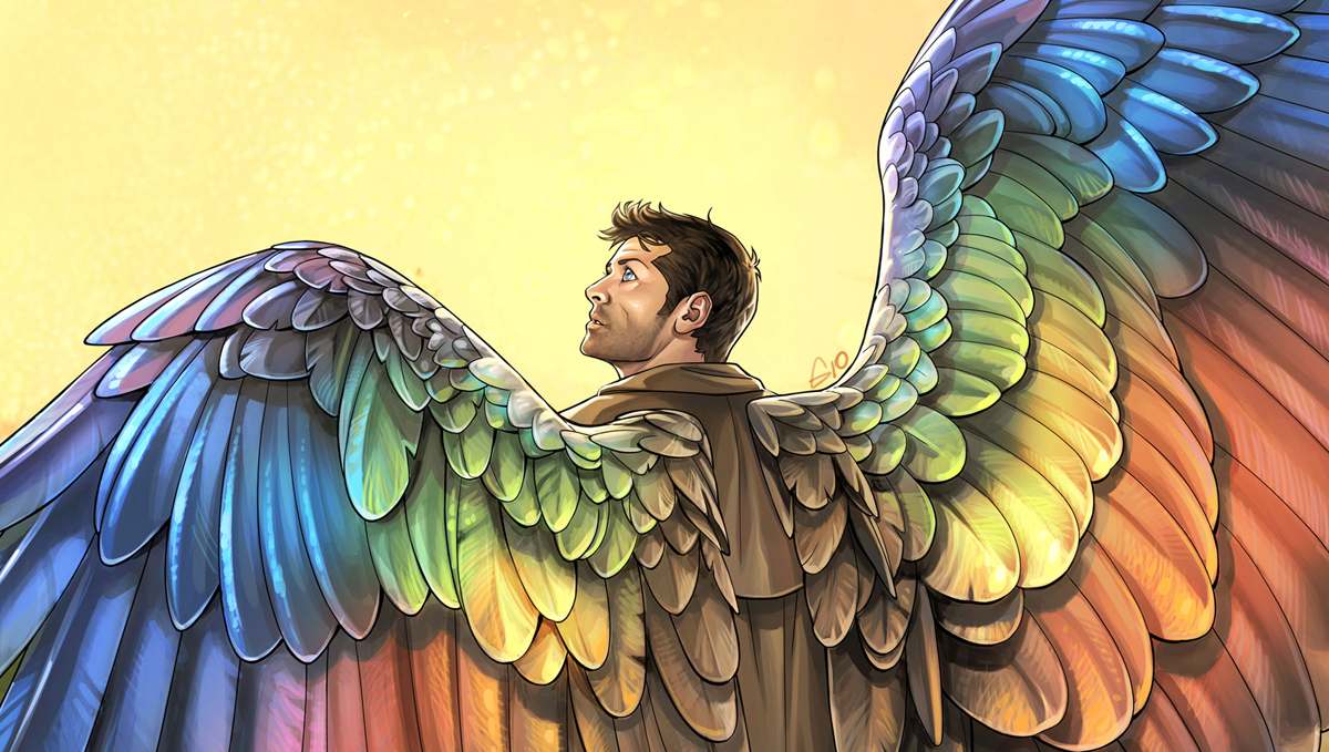 Castiel Fan Art Wings