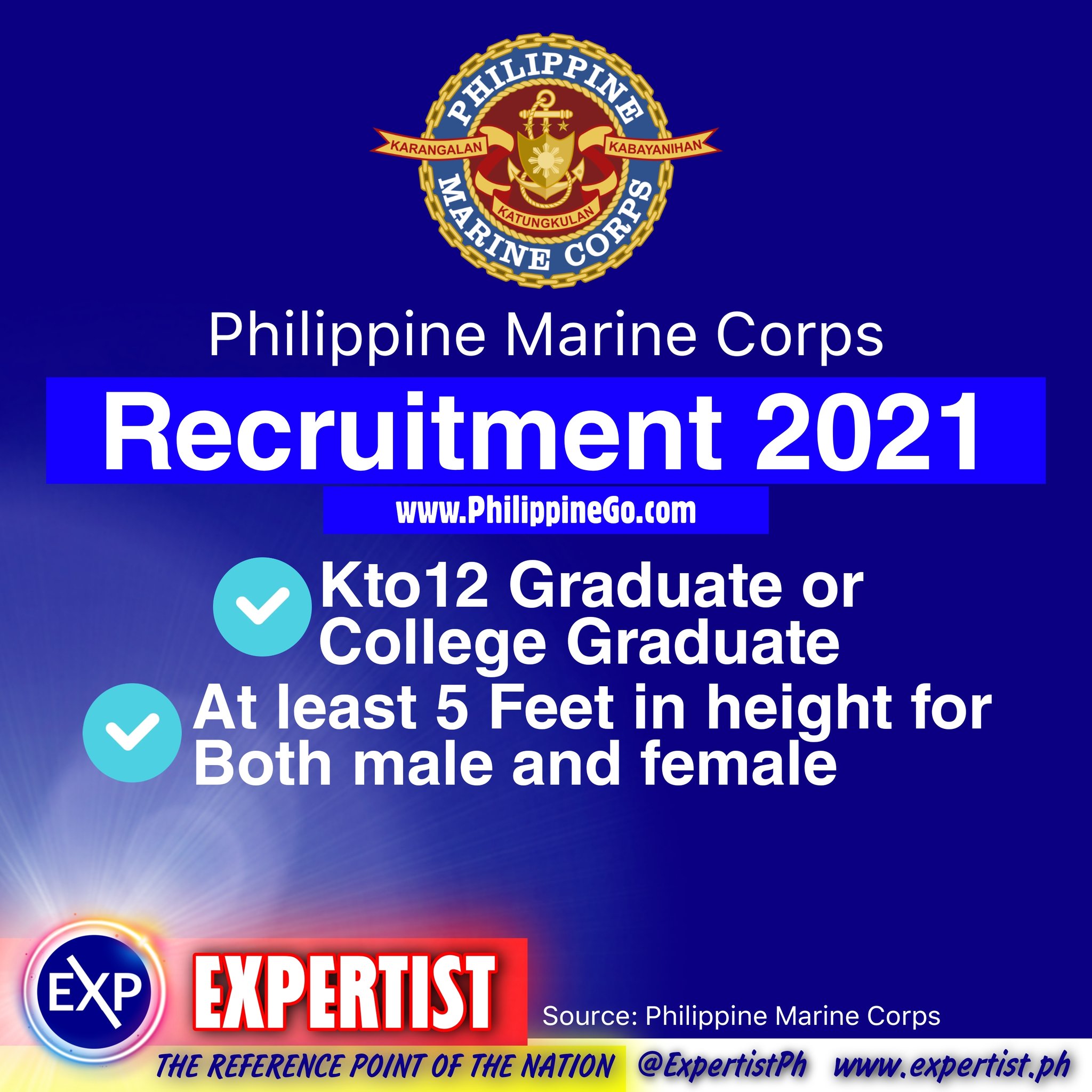 EXPERTIST 🇵🇭 on Twitter: "Defend our Nation, 𝗝𝗼𝗶𝗻 𝘁𝗵𝗲 𝗠𝗮𝗿𝗶𝗻𝗲 𝗖𝗼𝗿𝗽𝘀! READ FULL DETAILS HERE ...