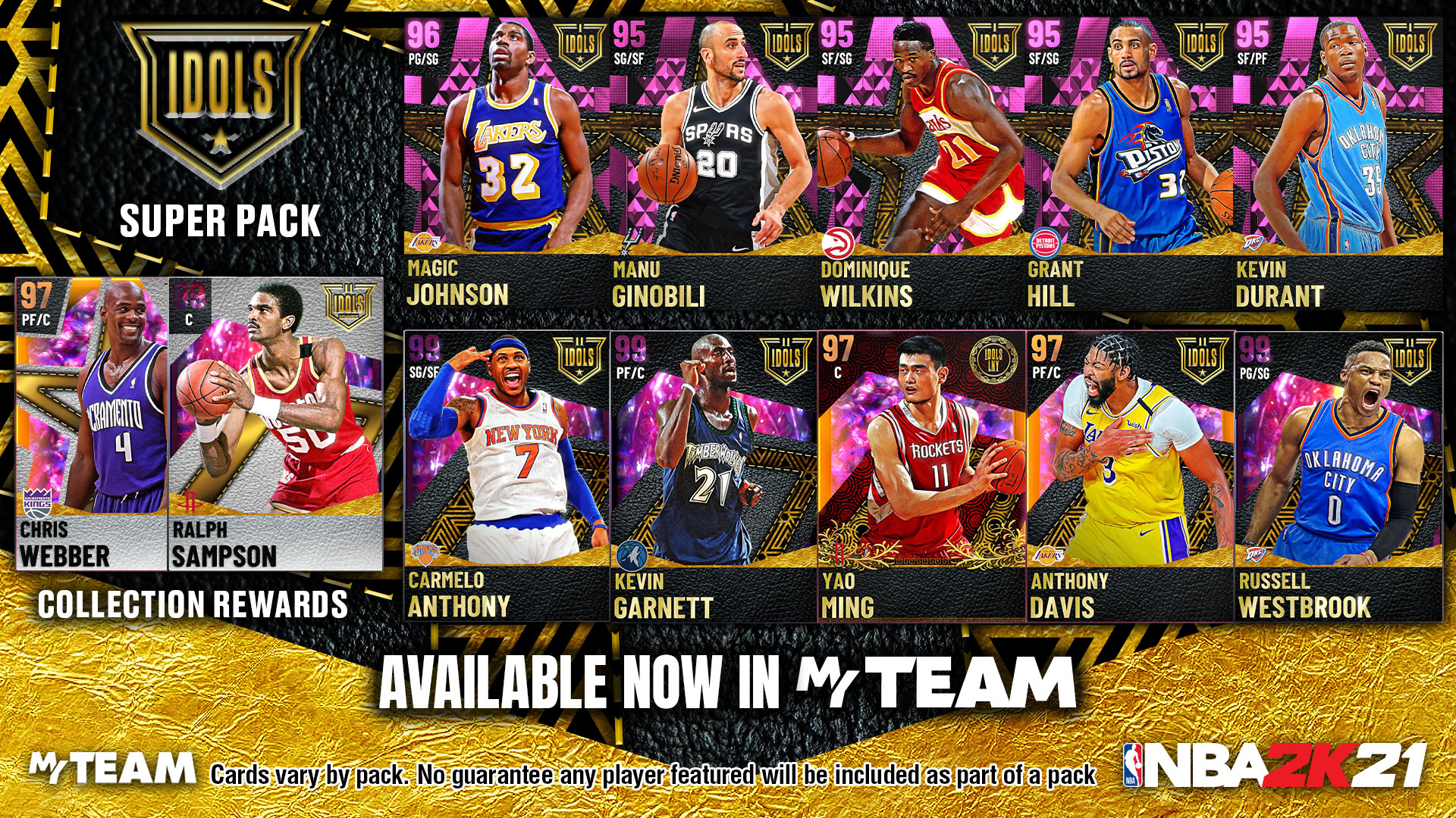 NBA 2K21 MyTEAM on Twitter: "IDOLS Super Packs are LIVE ⭐ You got 48 hours to pick up previously ...