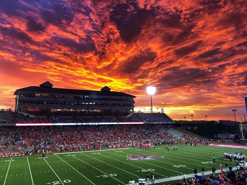 Texas Tech Football Stadium Sunset