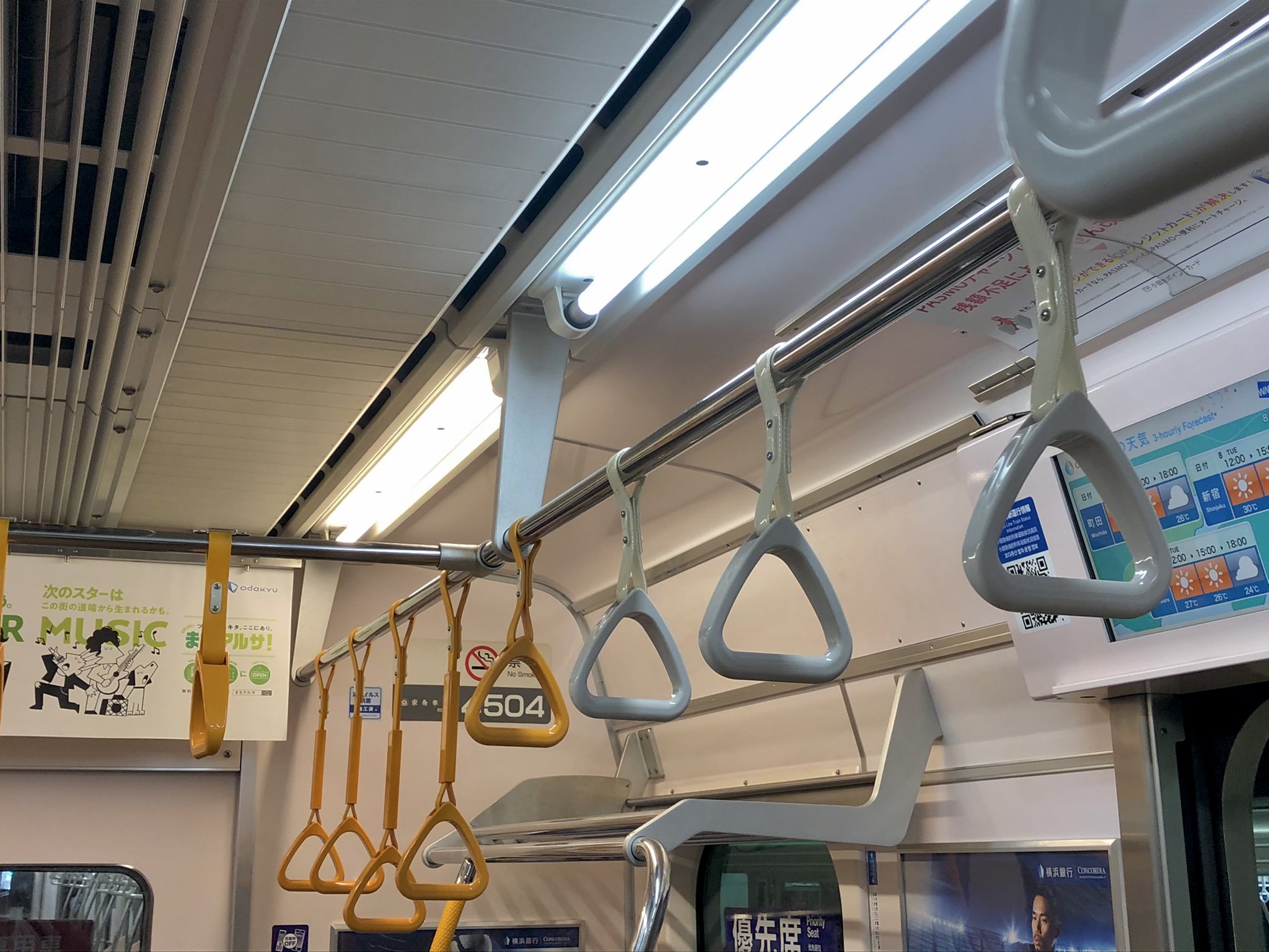 クロさん on Twitter: "4064F以前の4000形のLED照明化は着々と進んでいるようで。4065F•4066Fのような東芝製とは違い、川崎重工製とのこと。（画像は4054F ...