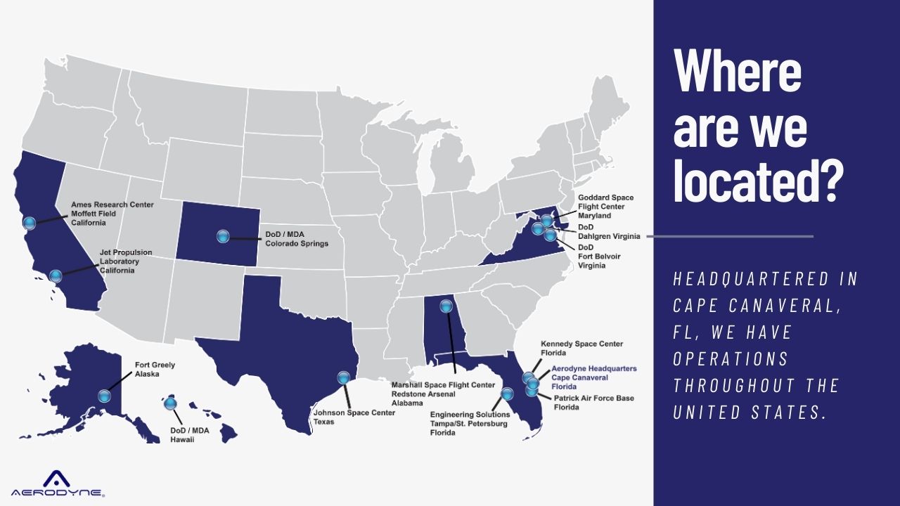 Map Of Nasa Facilities