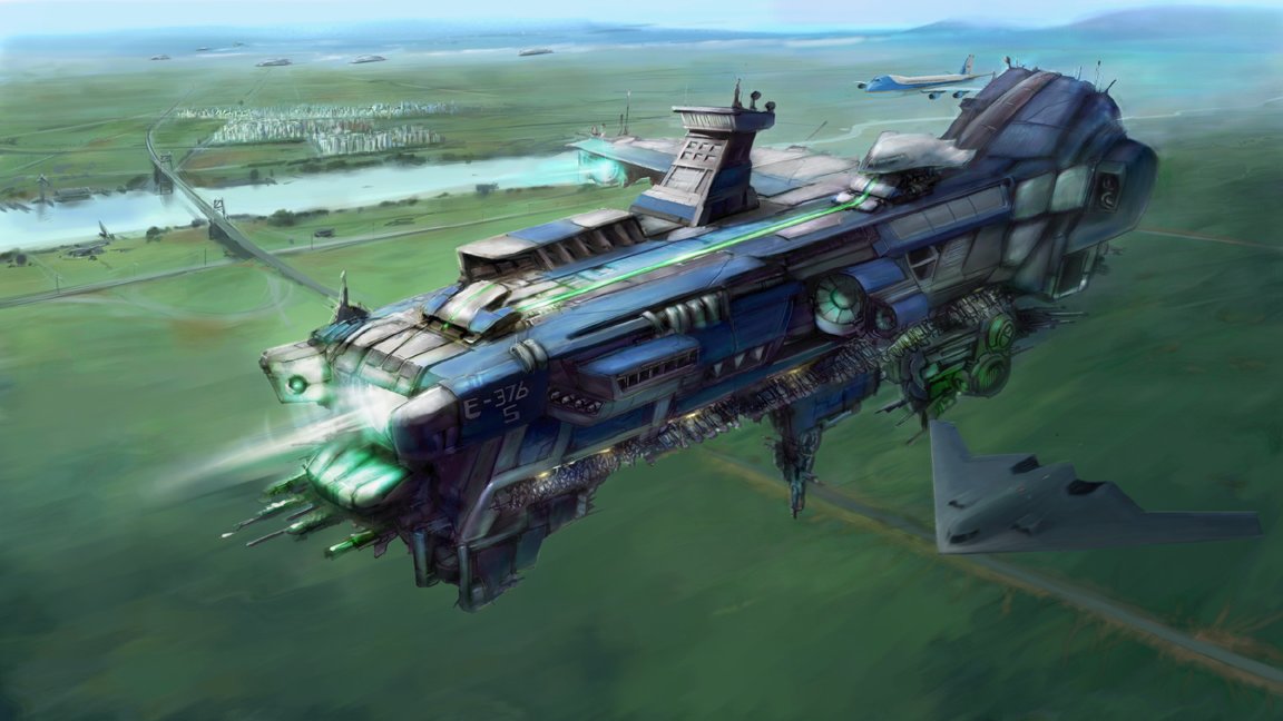 Halo Spaceship Concept Art