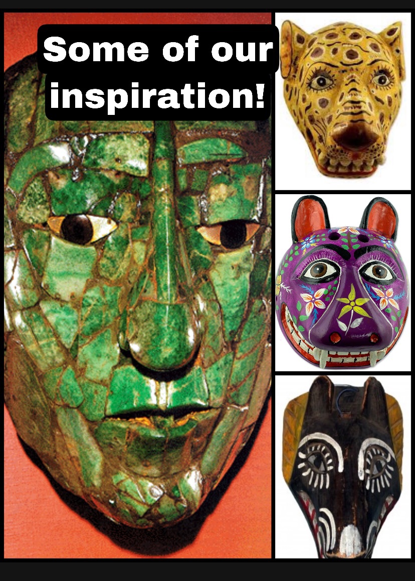 Ancient Mayan Masks