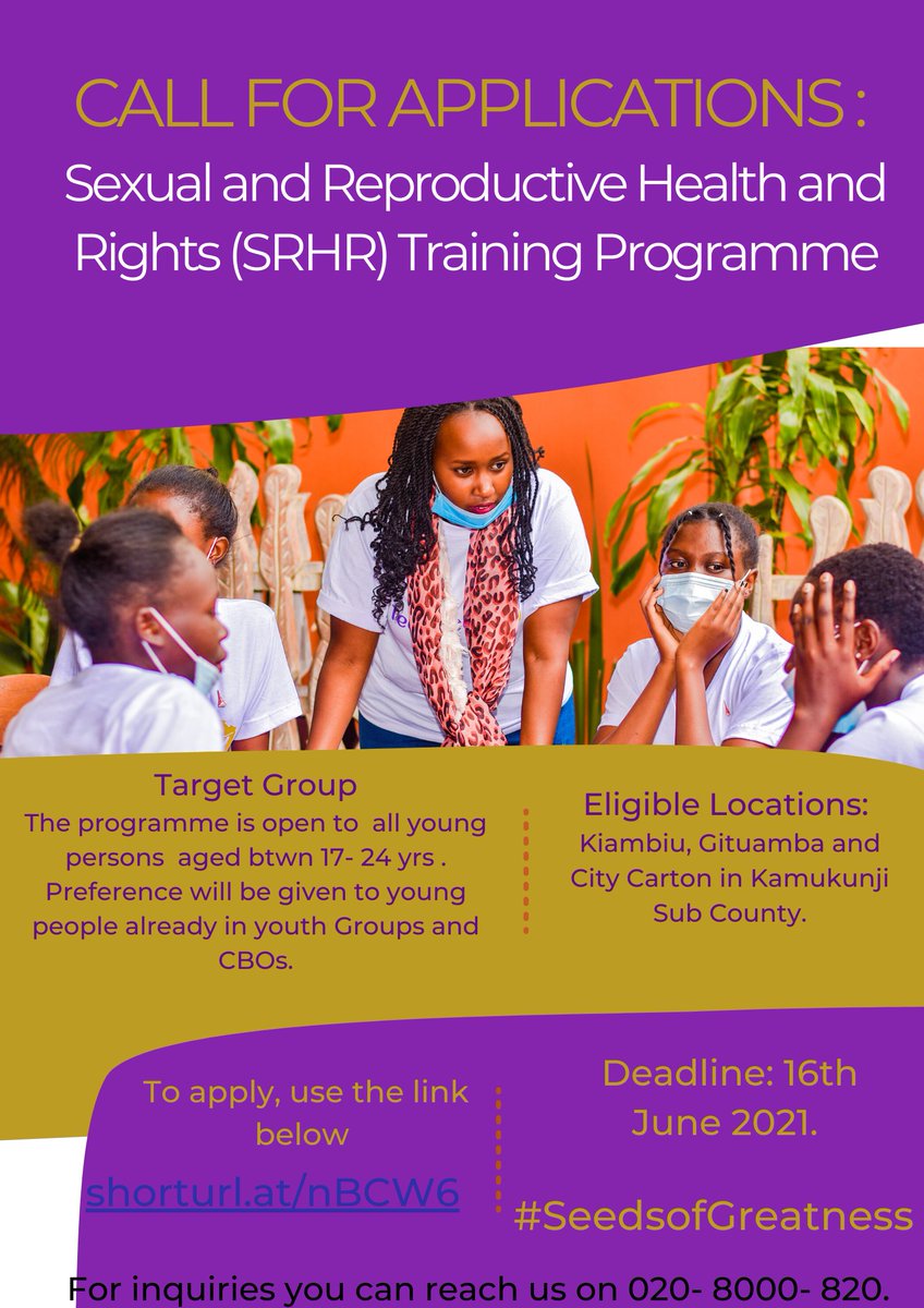 Teen Seed Africa On Twitter Call For Applications📣 Young Persons