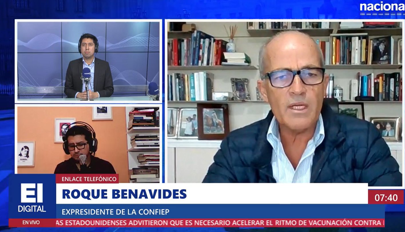 Nacional on Twitter: "🔵[EN VIVO] Roque Benavides, expresidente de la CONFIEP: "no cabe la menor ...