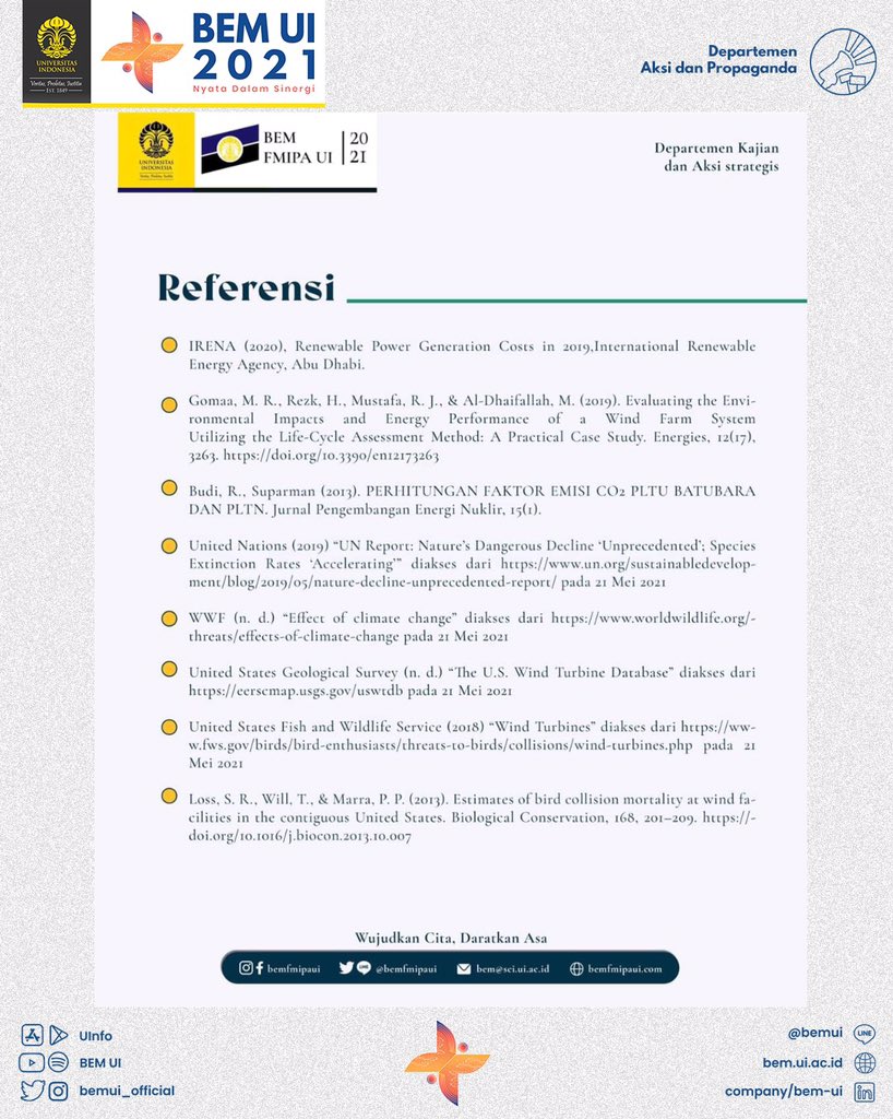 BEM UI on Twitter: "Aliansi Isu Energi Bersih dan Terbarukan BEM UI, BEM FMIPA UI, BEM Vokasi UI ...